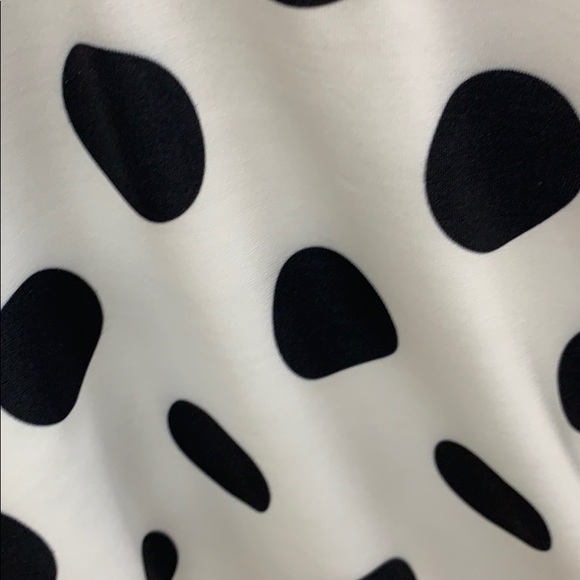 Milan Kiss | Tops | Black And White Polka Dot Wrap Top | Poshmark